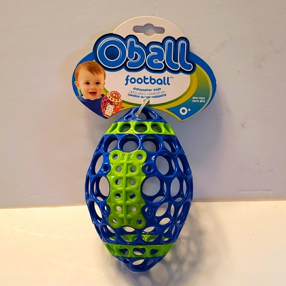 Oball | Toys | 32 Oball Football Blue Green Ages Newborn | Poshmark